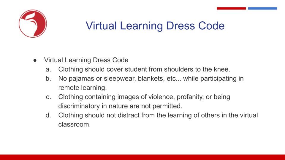 Virtual Learning / Virtual Learning Dress Code